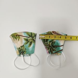 Other | 2 Pcs Handmade Hawaii Aloha Face Mask | Poshmark